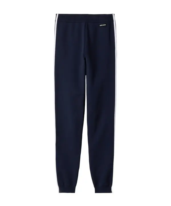 Miu Miu Elasticated Waistband Slim-fit Trousers - Blue/white