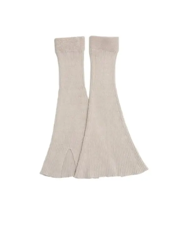 Our Legacy Flared Knitted Gaiter - Nude