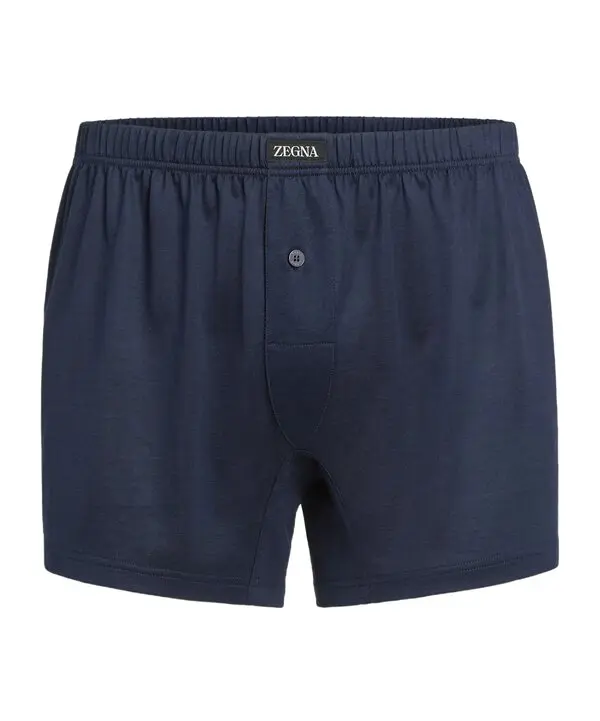 Zegna Logo Sticker Underwear - Blue