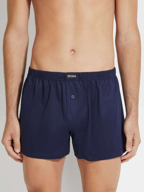 Zegna Logo Sticker Underwear
