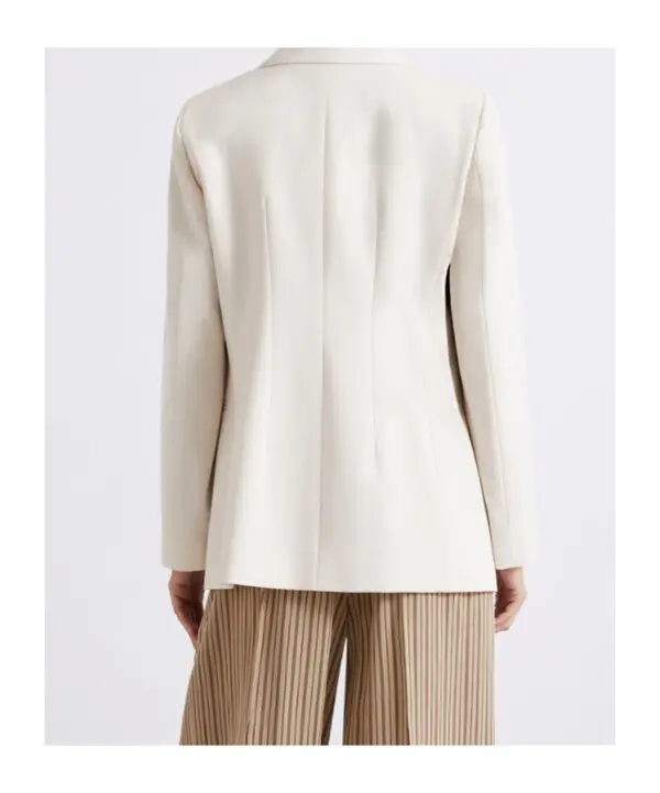 Marella Double-breasted Stretch Canvas Blazer