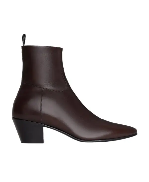 Celine Jacno Zipped Boot In Calfskin