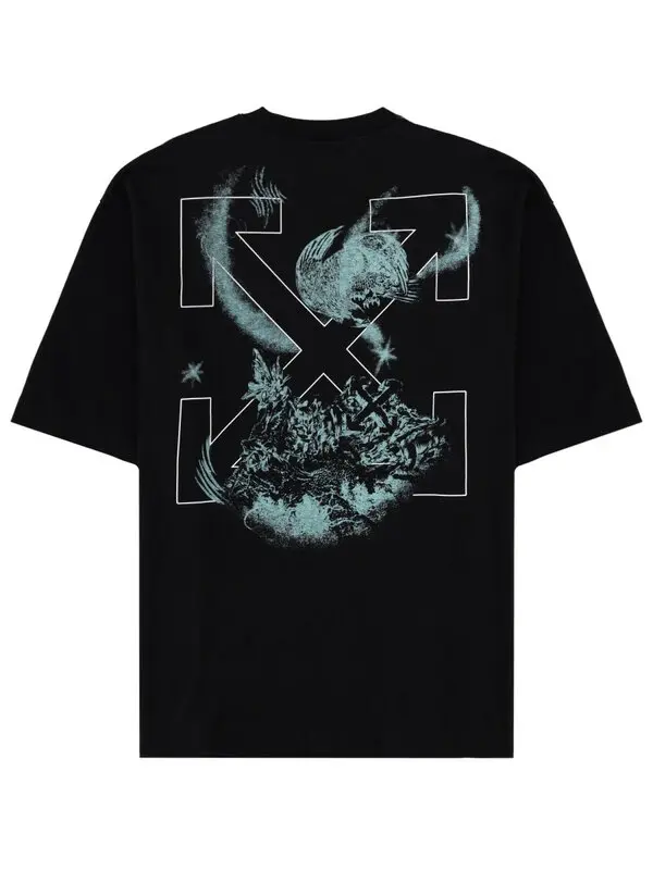 Off-White Logo Printed Crewneck T-shirt - Black