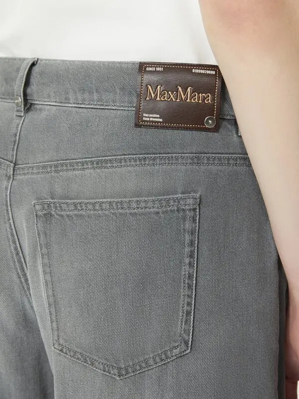 Max Mara Allegra Denim Jeans - Medium Gray