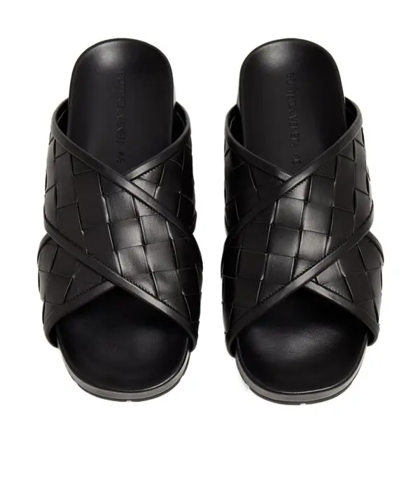 Bottega Veneta Cross-over Leather Sandals