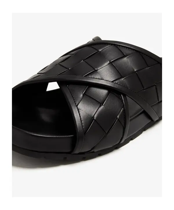 Bottega Veneta Cross-over Leather Sandals