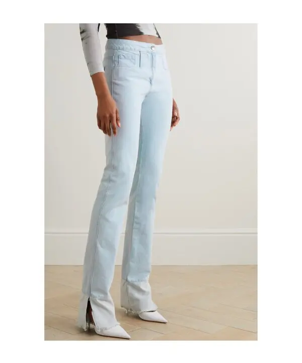 16Arlington High-waisted Flared Jeans With Ripped Detail