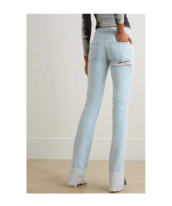 16Arlington High-waisted Flared Jeans With Ripped Detail