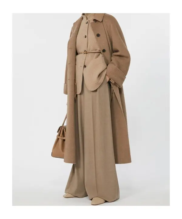 Max Mara Pleated Wide-leg Trousers - Brown