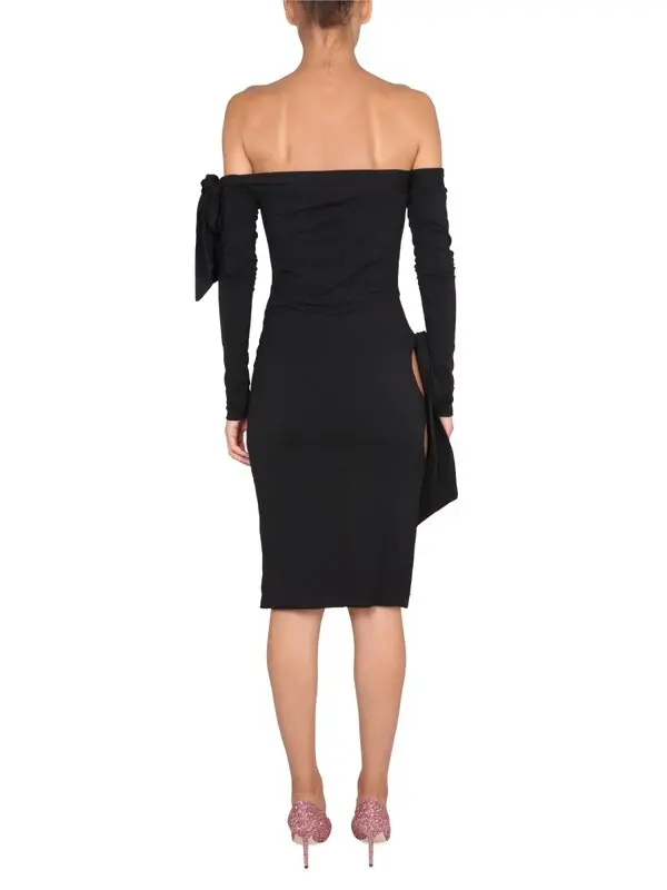 ROTATE BY BIRGER CHRISTENSEN Cut Out Detail Midi Dress