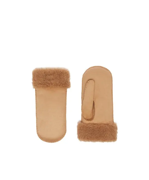 Max Mara Strap-detailed Gloves - Camel