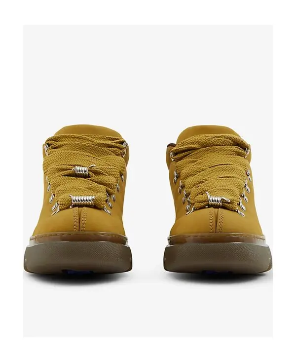 Burberry Round Toe Lace-up Ankle Boots