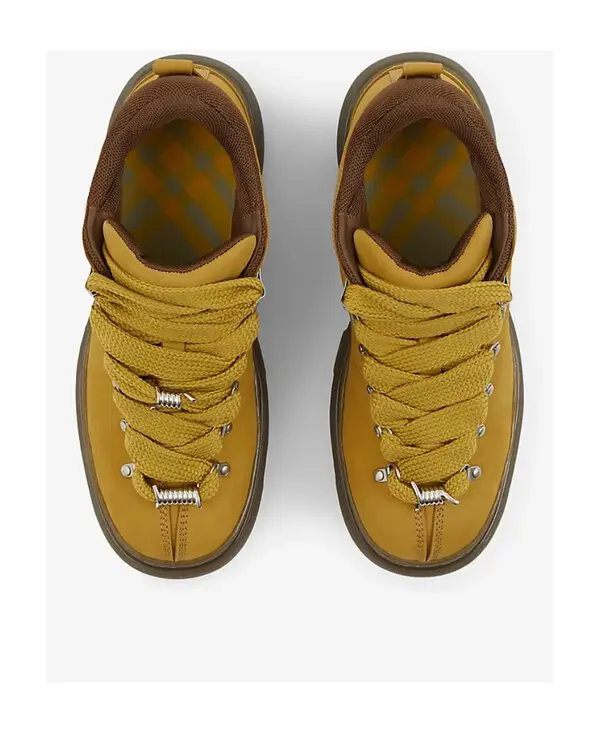 Burberry Round Toe Lace-up Ankle Boots