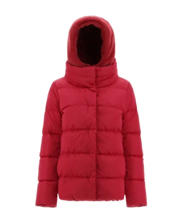 Herno Funnel Neck Hooded Down Jacket