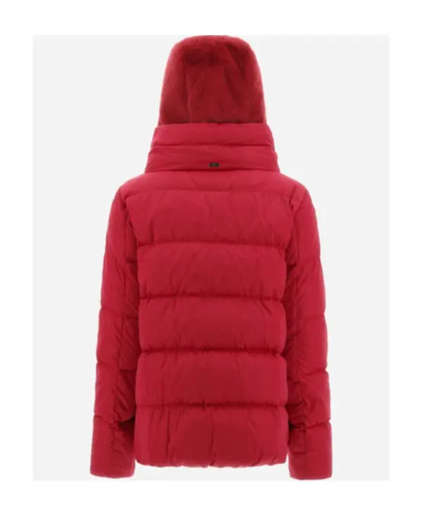 Herno Funnel Neck Hooded Down Jacket