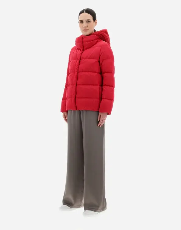 Herno Funnel Neck Hooded Down Jacket