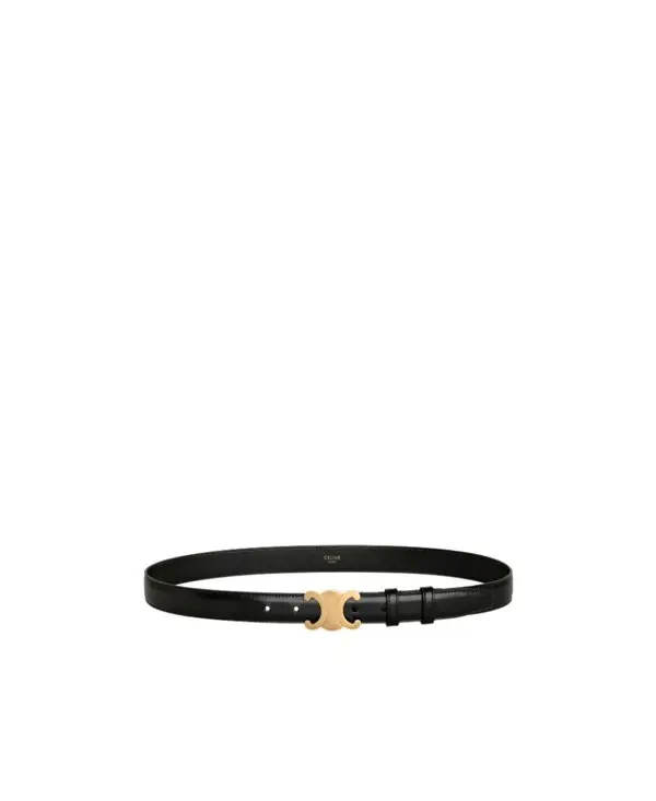 Celine Triomphe Smooth Cowhide Belt - Black