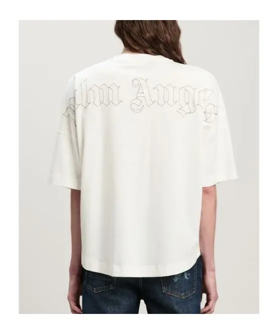 Palm Angels Pa Monogram Embroidered Crewneck T-shirt