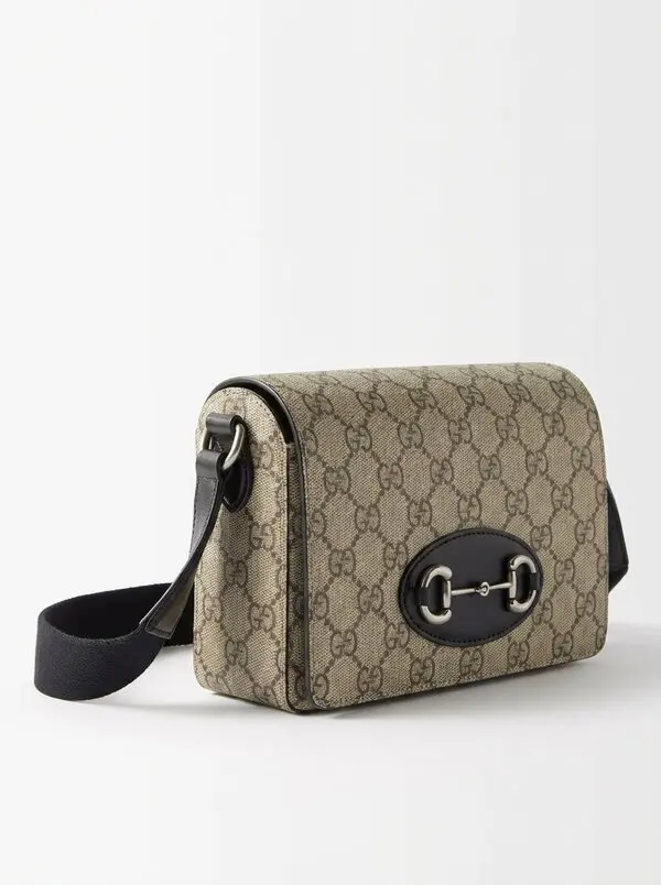 Gucci Horsebit 1955 Mini Bag - Beige And Dark Brown