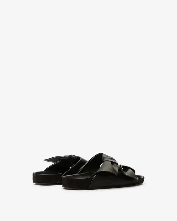 Isabel Marant Étoile Lennyo Bow Sandals - Black