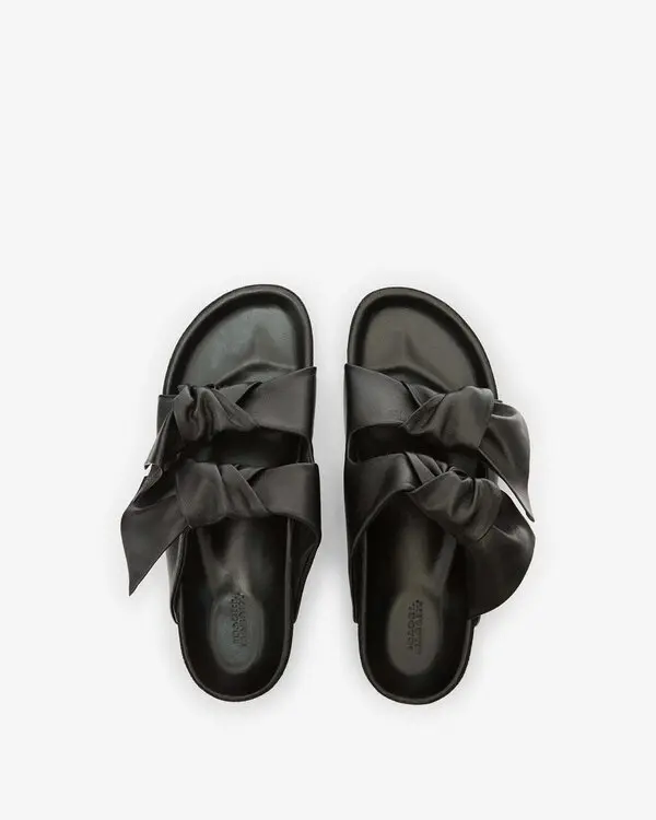 Isabel Marant Étoile Lennyo Bow Sandals - Black
