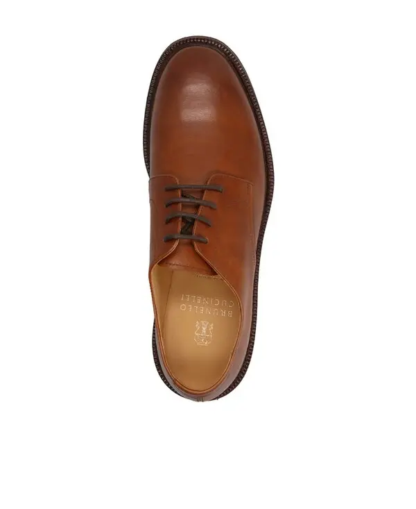Brunello Cucinelli Round Toe Lace Up Derby