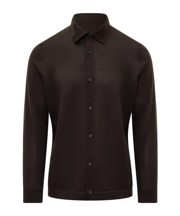 Zegna Button-up Knitted Shirt