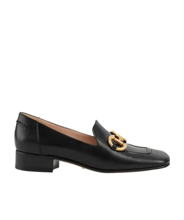 Gucci Horsebit Detail Square-toe Loafers