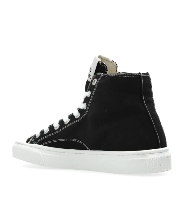 VIVIENNE WESTWOOD Orb Printed High-top Sneakers - Black