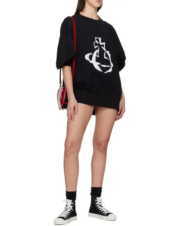 VIVIENNE WESTWOOD Orb Printed High-top Sneakers - Black