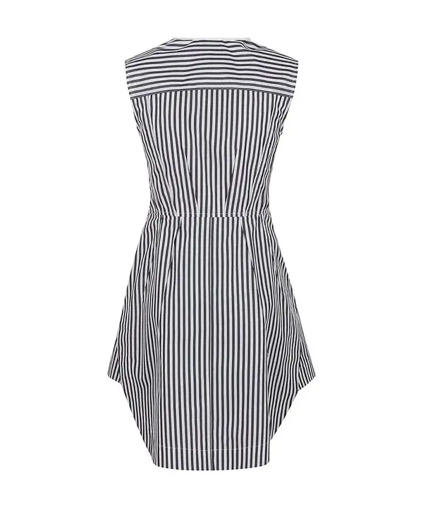 Sportmax Striped Sleeveless Shirt Dress