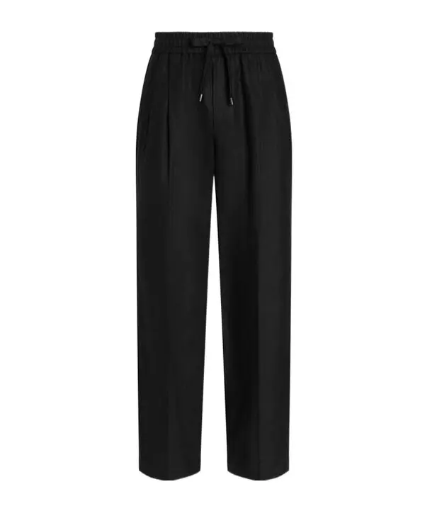Dolce & Gabbana Drawstring Waist Pleated Trousers