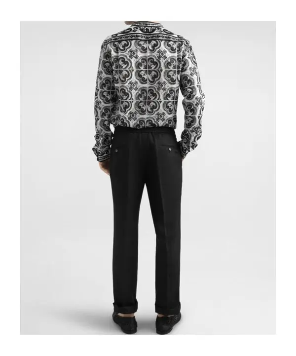Dolce & Gabbana Drawstring Waist Pleated Trousers