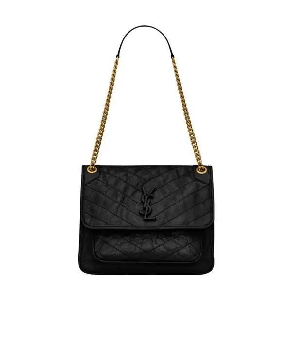 Saint Laurent Niki Medium Shoulder Bag - Black