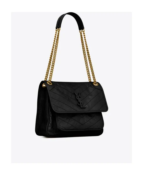 Saint Laurent Niki Medium Shoulder Bag - Black