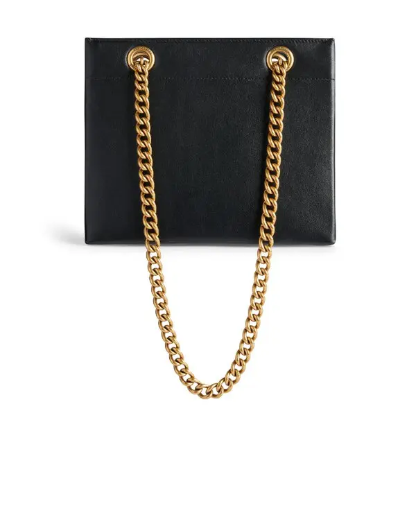 Balenciaga Embossed Calfskin Tote Bag - Black