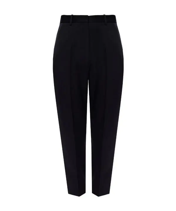 Alexander McQueen High Waist Cigarette Trousers - Black