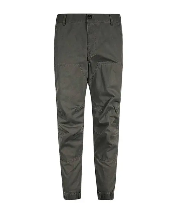 DONDUP Belt Loop Casual Pants With Elasticated Cuffs