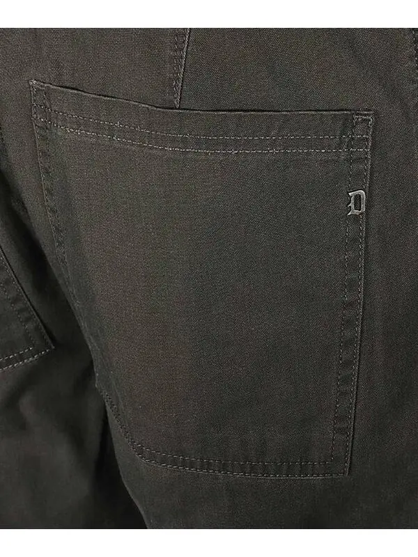 DONDUP Belt Loop Casual Pants With Elasticated Cuffs