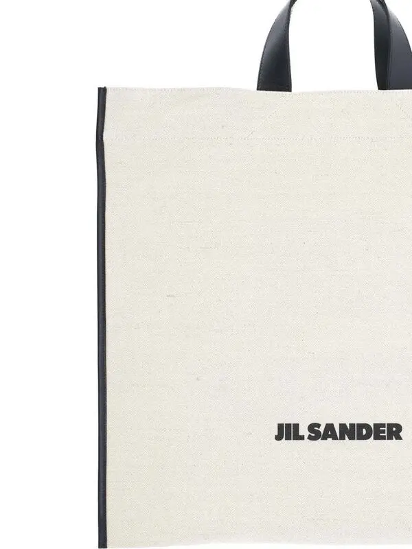 JIL SANDER Logo Print Top Handle Bag
