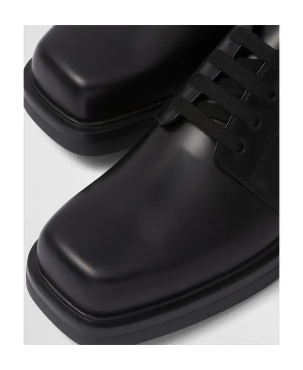 Prada Brushed Leather Derby Shoes