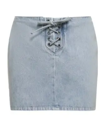 ROTATE BY BIRGER CHRISTENSEN Lacing Skirt - Light Blue