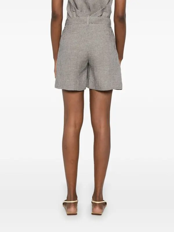 P.a.r.o.s.h Belt Loop Houndstooth Shorts