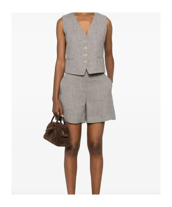P.a.r.o.s.h Belt Loop Houndstooth Shorts