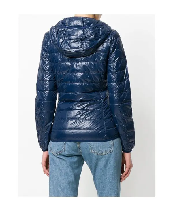 EA7 Quilted Hooded Puffer Jacket