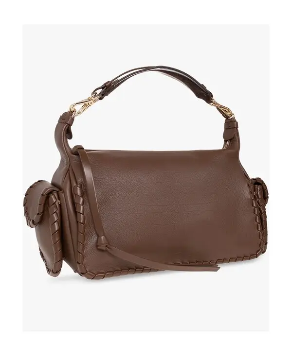 Chloé Nahir Zipped Shoulder Bag - Brown