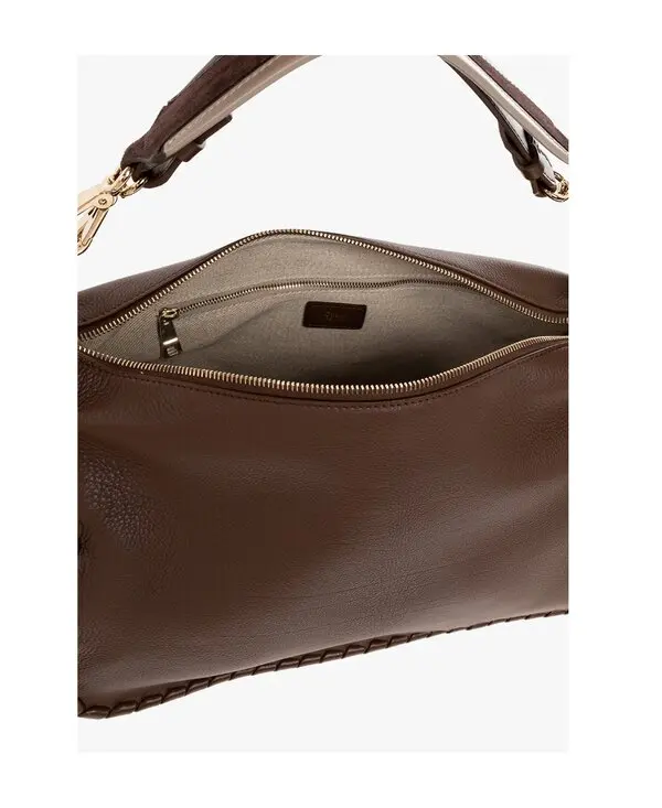 Chloé Nahir Zipped Shoulder Bag - Brown