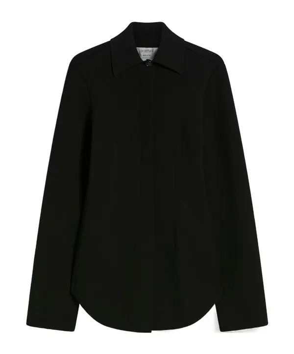 Sportmax Baffo Long-sleeved Knitted Shirt