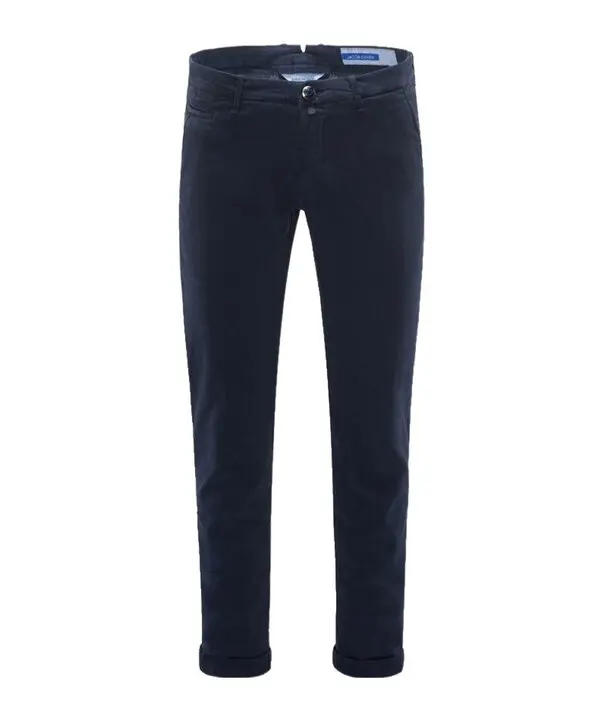 Jacob Cohen Belt-loop Casual Pants - Navy Blue