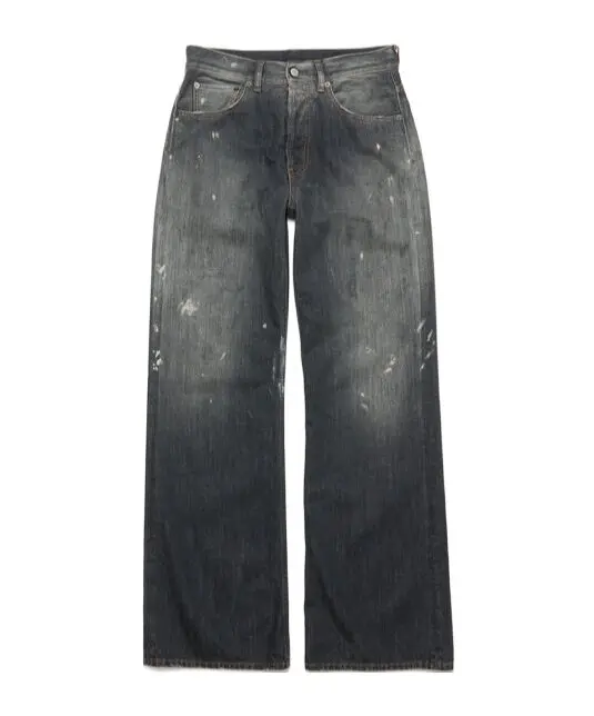 Acne Studios Loose-fit Distressed Wide-leg Jeans